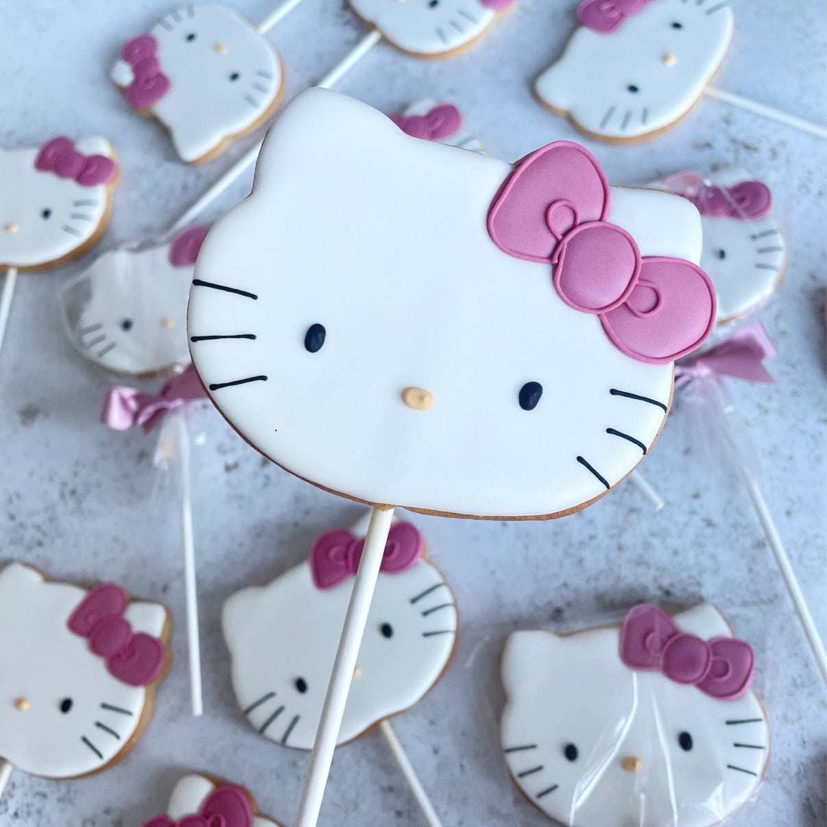 Hello Kitty Lolly Biscuit (large) – MilsTone Biscuits